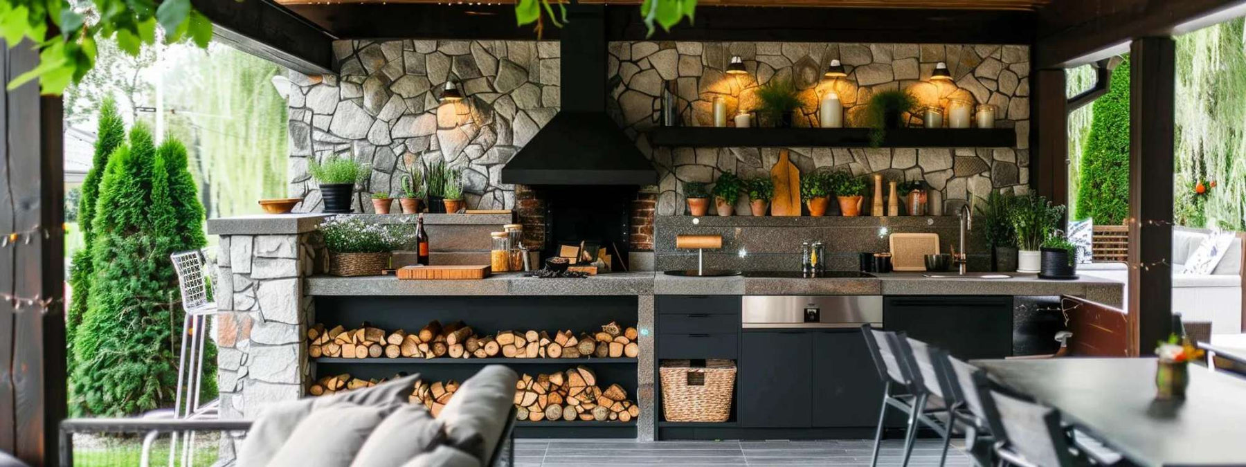 Can an Outdoor Kitchen Be Against the House? A Safety & Design Guide ...